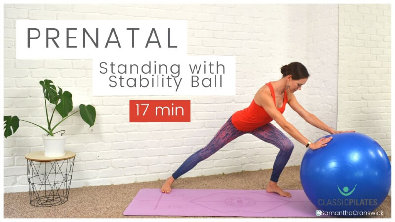 Standing with Stability Ball : Classic Pilates